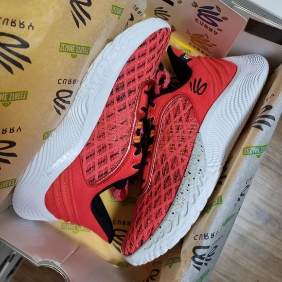 Under Armour | Shoes | Curry Flow 9 Sesame Street Elmo | Poshmark